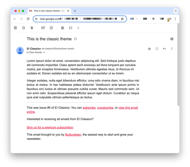 Customizing your emails | Buttondown Documentation